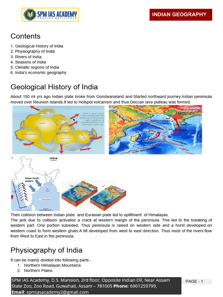 Indian Geography | PDF | Monsoon | Soil