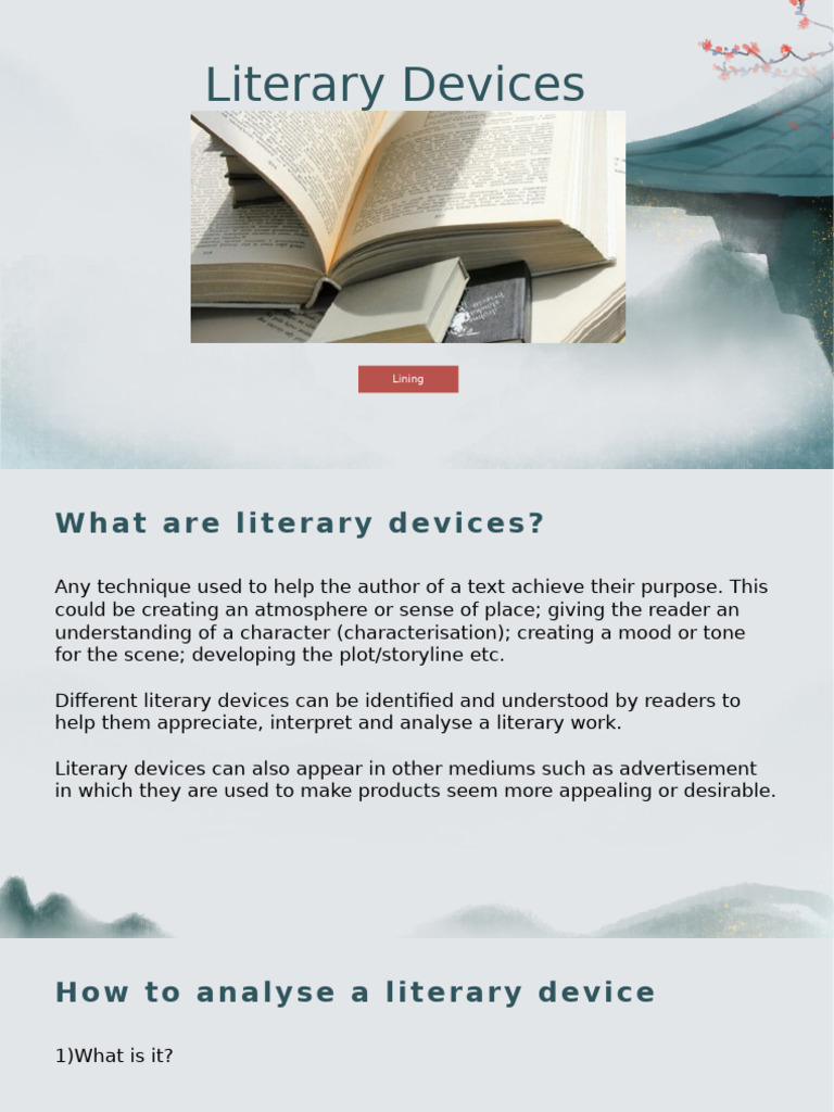 Lining - Literary Devices | PDF | Mind | Senses