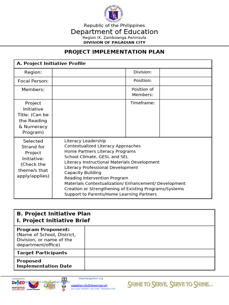 Pagadian City Reading Numeracy Plan Pdf Cognition Learning