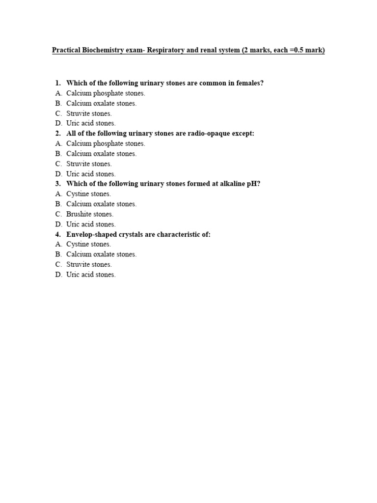 Biochemistry Practical Exam 2022-2023 | PDF