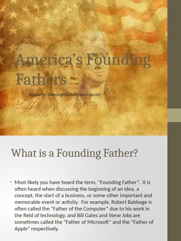 America's Founding Fathers | PDF | Founding Fathers Of The United ...