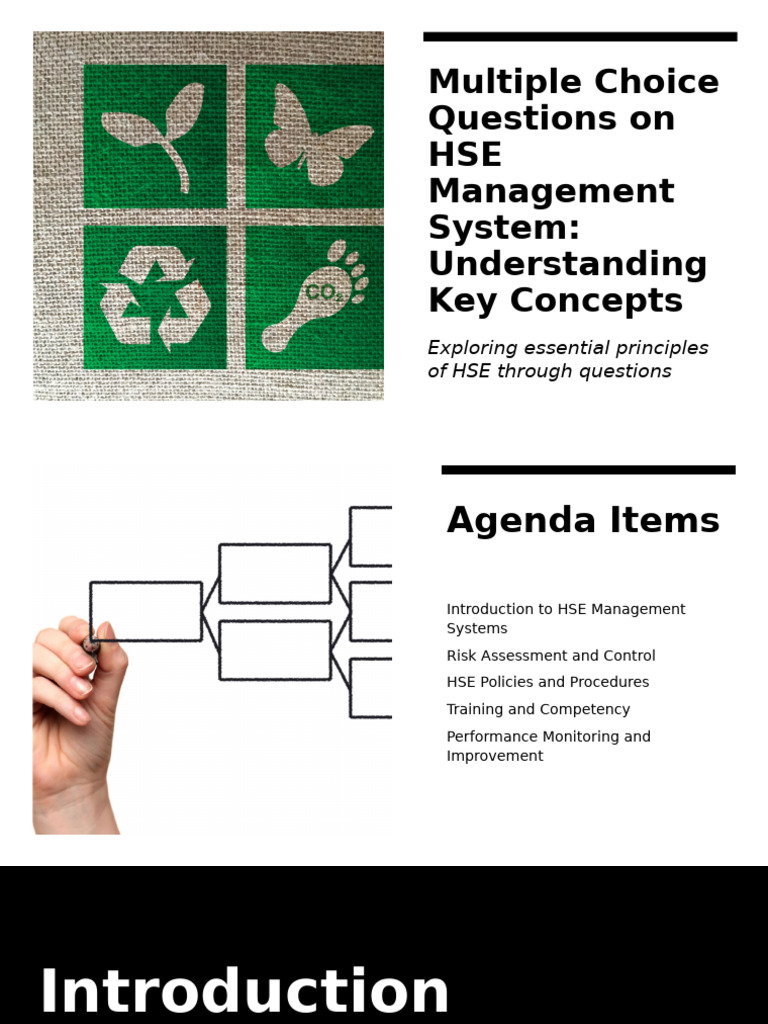Multiple Choice Questions On HSE Management System | PDF | Safety ...