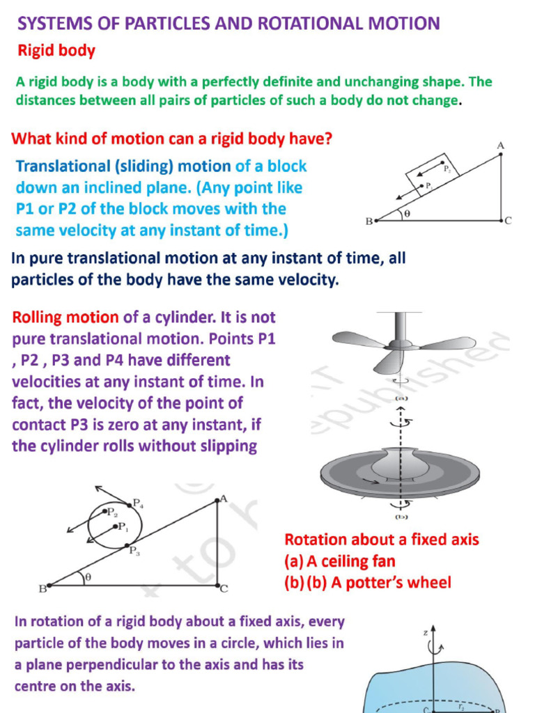 System of Particles and Rotatinal Motional Motion-3 | PDF