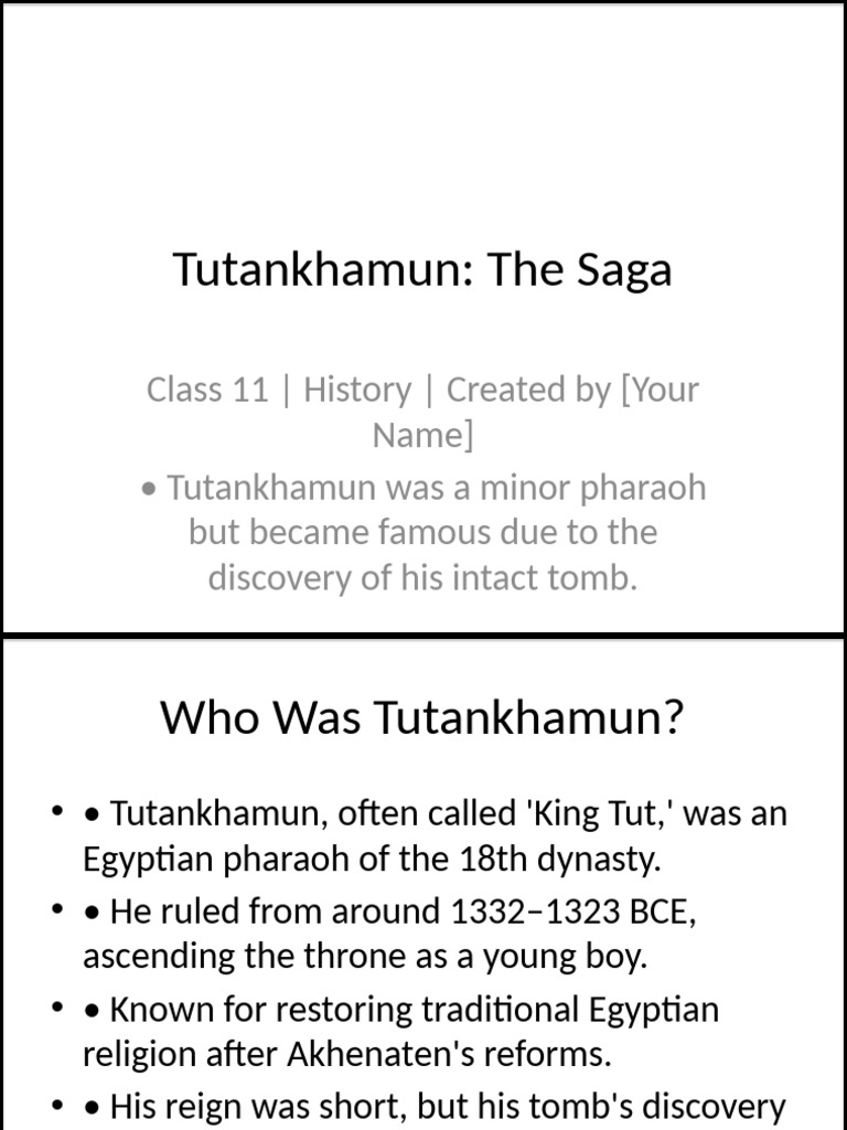 King Tut: Tomb, Treasures, and Mysteries | PDF | Tutankhamun | Ancient ...