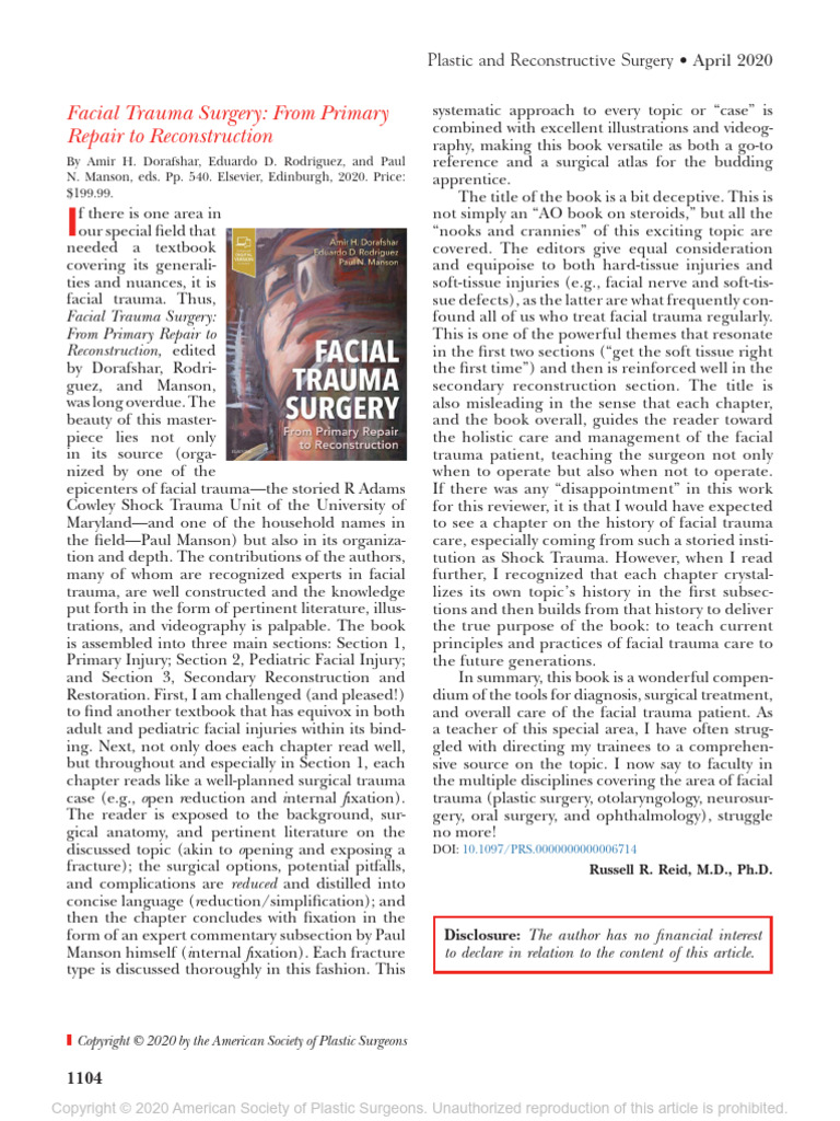Facial Trauma Surgery From Primary Repair To.55 | PDF | Medicine ...