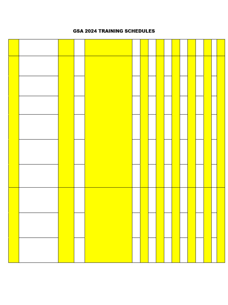 2024 Gsa Training Calendar | PDF | Hazard Analysis And Critical Control Points