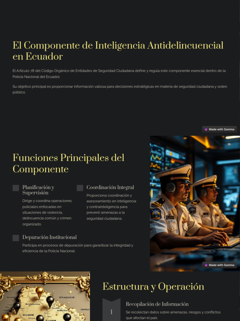 El Componente de Inteligencia Antidelincuencial en Ecuador | PDF