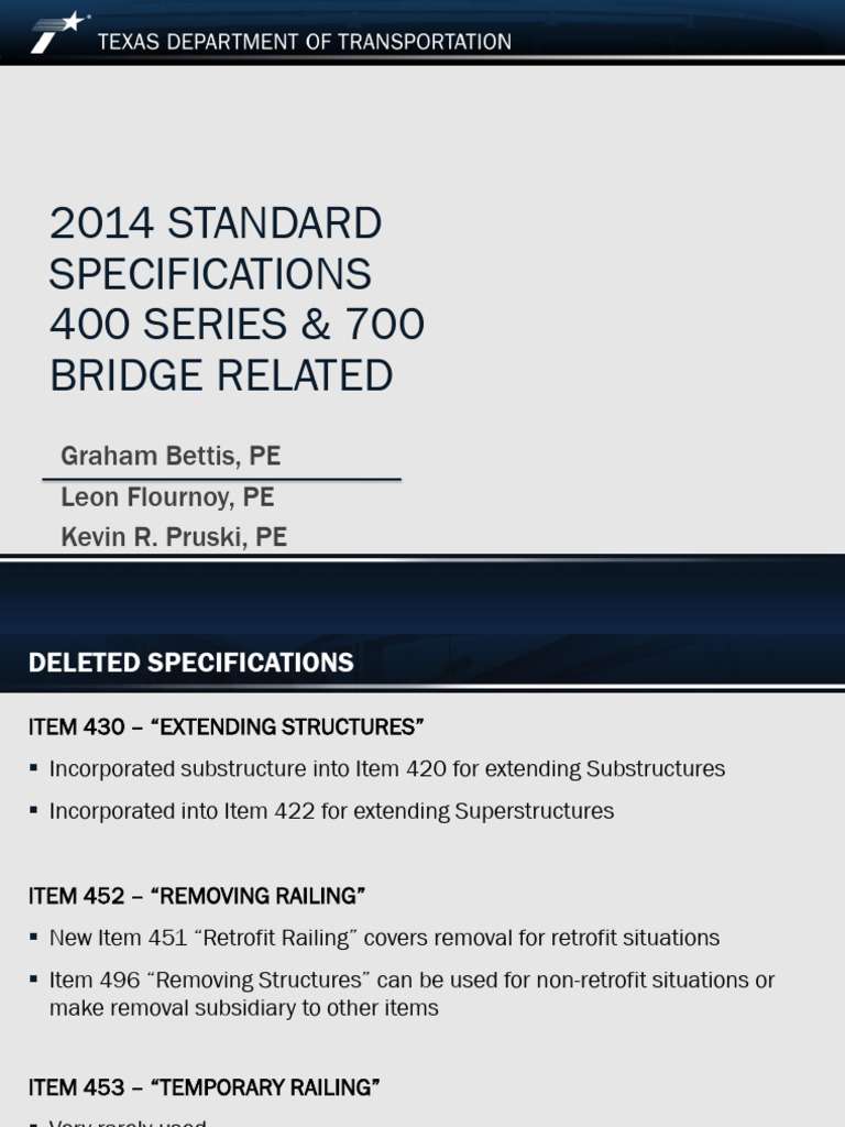 2014 Bridge Specifications Updates | PDF | Prestressed Concrete | Deep ...