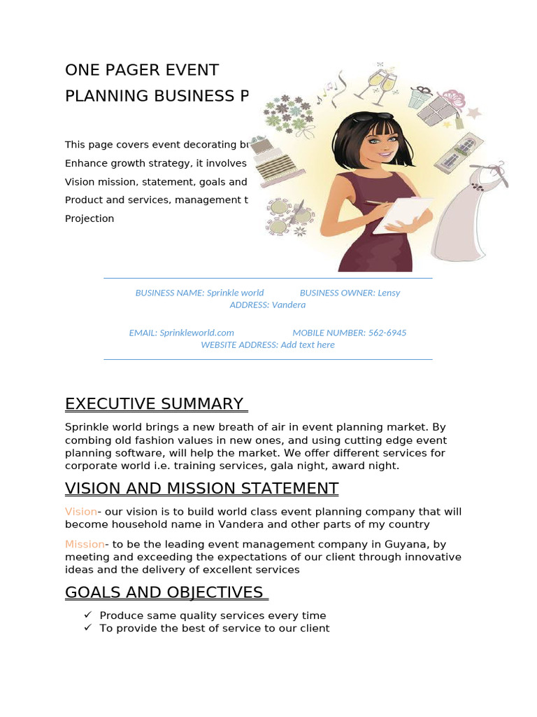 ONE PAGER EVENT | PDF