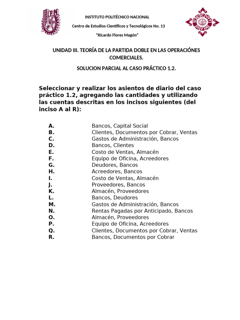 Solucion Al Caso Practico 1.2 | PDF
