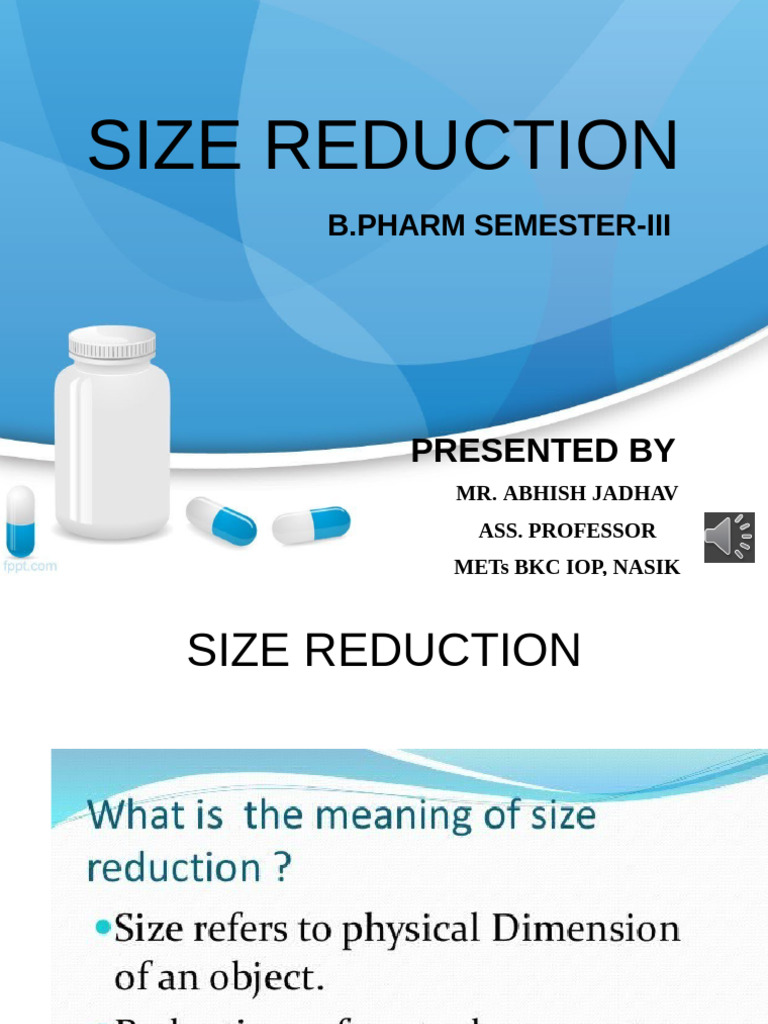 Size Reduction Equipment Overview | PDF