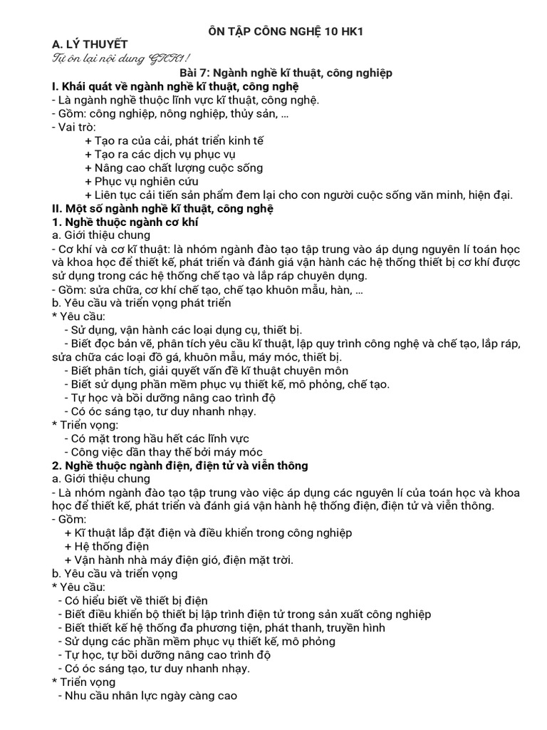 -n T-p C-ng Ngh- 10 Hki | PDF