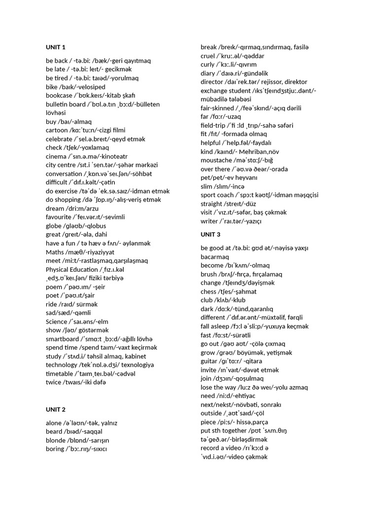 Grade 5 Vocabulary New | PDF