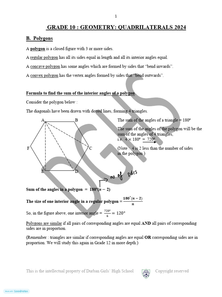 Properties of Quadrilaterals in Geometry | PDF | Rectangle | Perpendicular