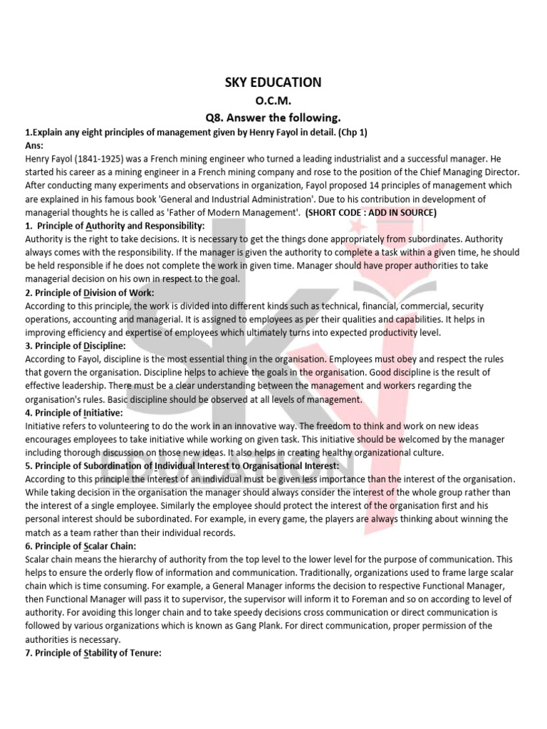 HSC OCM Q.8. Answer The Following | PDF | Insurance | Marketing