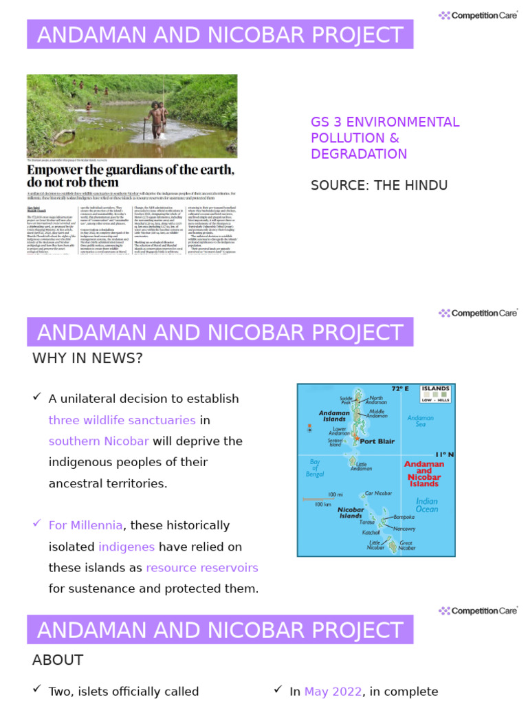 Andaman Nicobar Project: Indigenous Rights & Ecology | PDF | Natural ...
