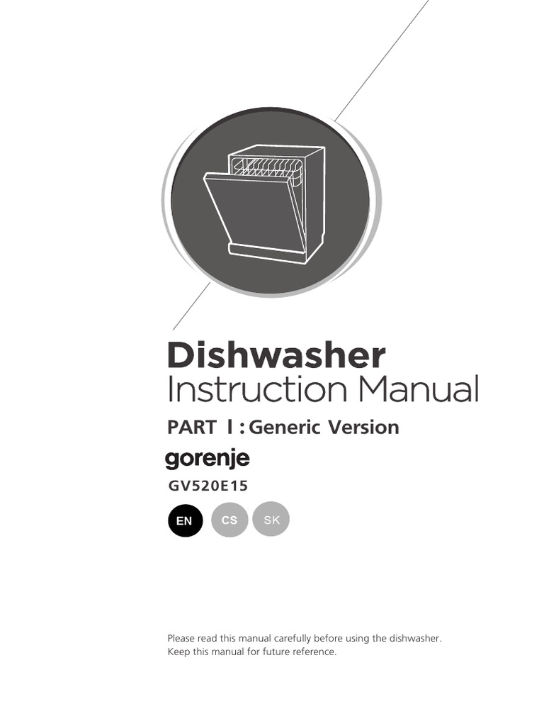 Dishwasher User Manual and Guide | PDF | Dishwasher | Ac Power Plugs ...