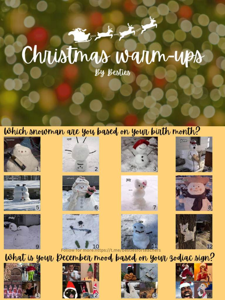 Christmas Warm Ups Pdf
