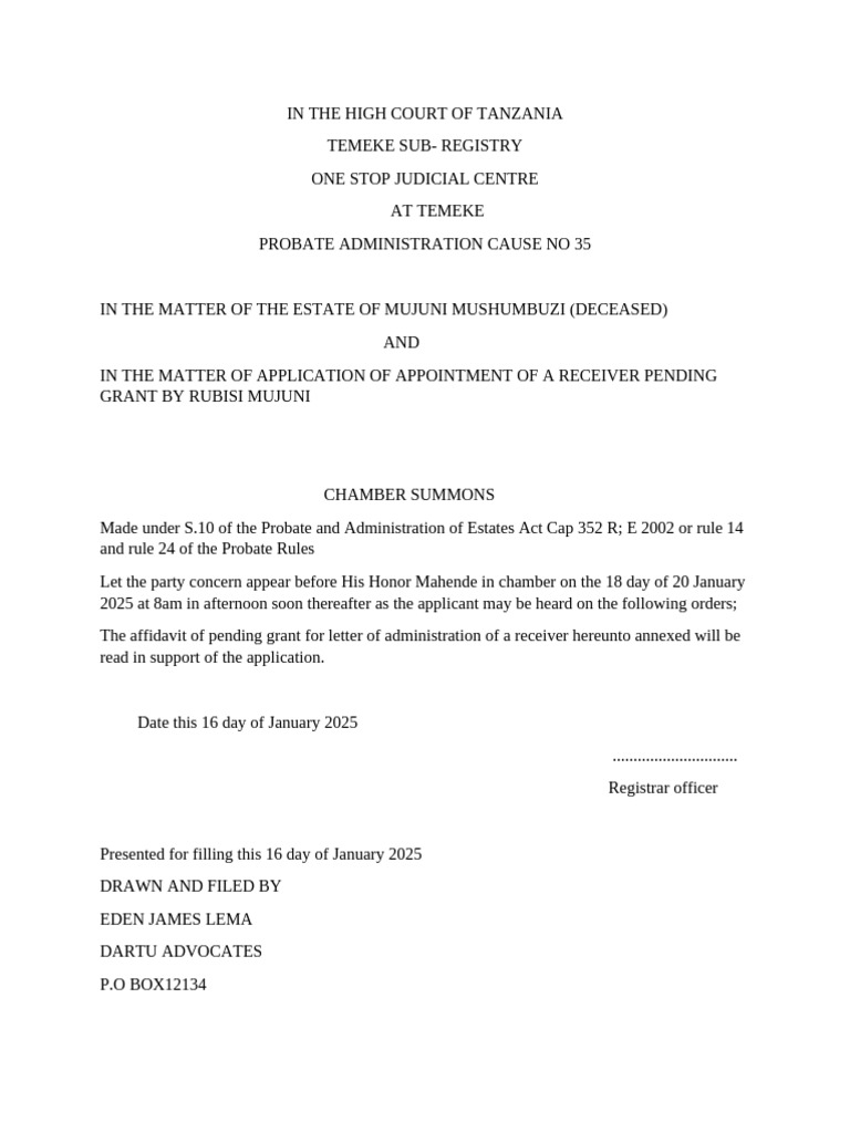 DGB | PDF | Probate | Legal Documents