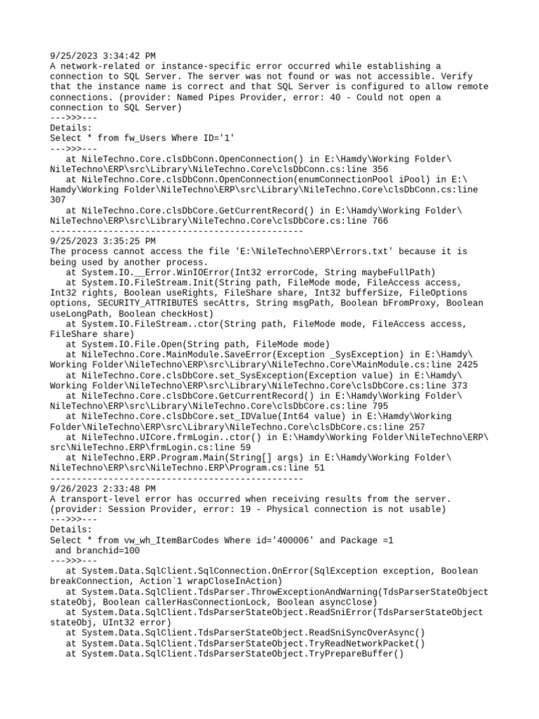 Errorsqwe | PDF | Integer (Computer Science) | Boolean Data Type