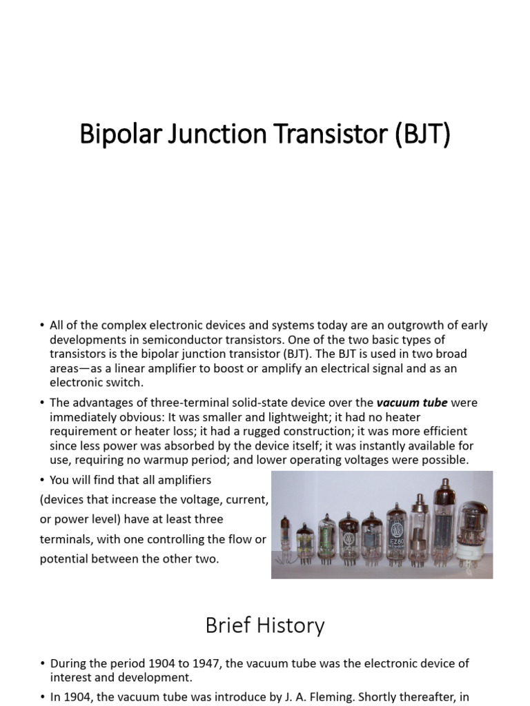 Bipolar Junction Transistor BJT | PDF | Bipolar Junction Transistor ...