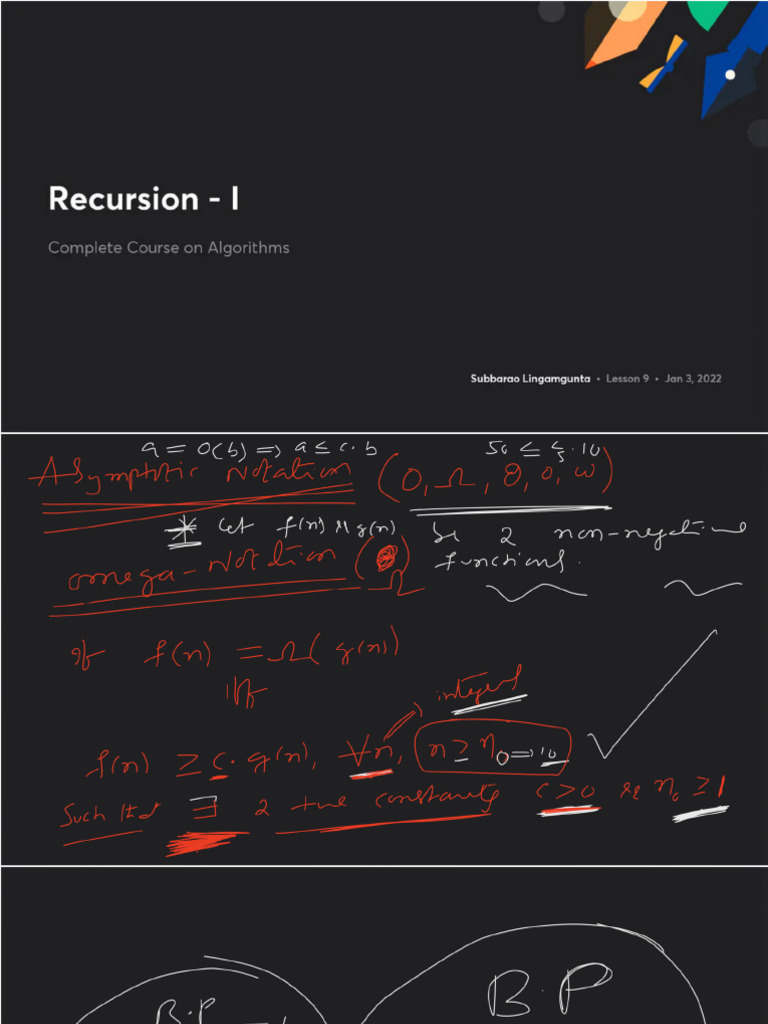Recursion I With Anno Lec 9 | PDF