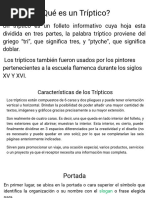 Estructura y partes del tríptico | PDF