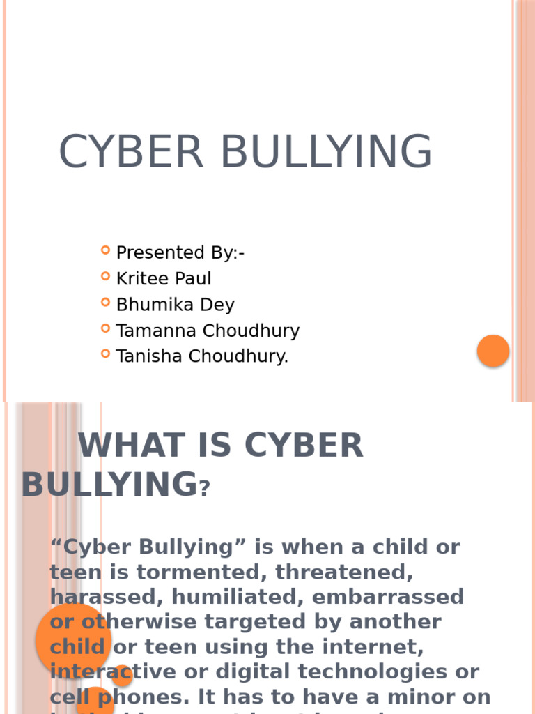 Understanding Cyber Bullying | PDF