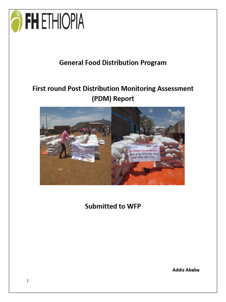 FH Round 1 GFD PDM Report August 2021 | PDF | Sampling (Statistics ...