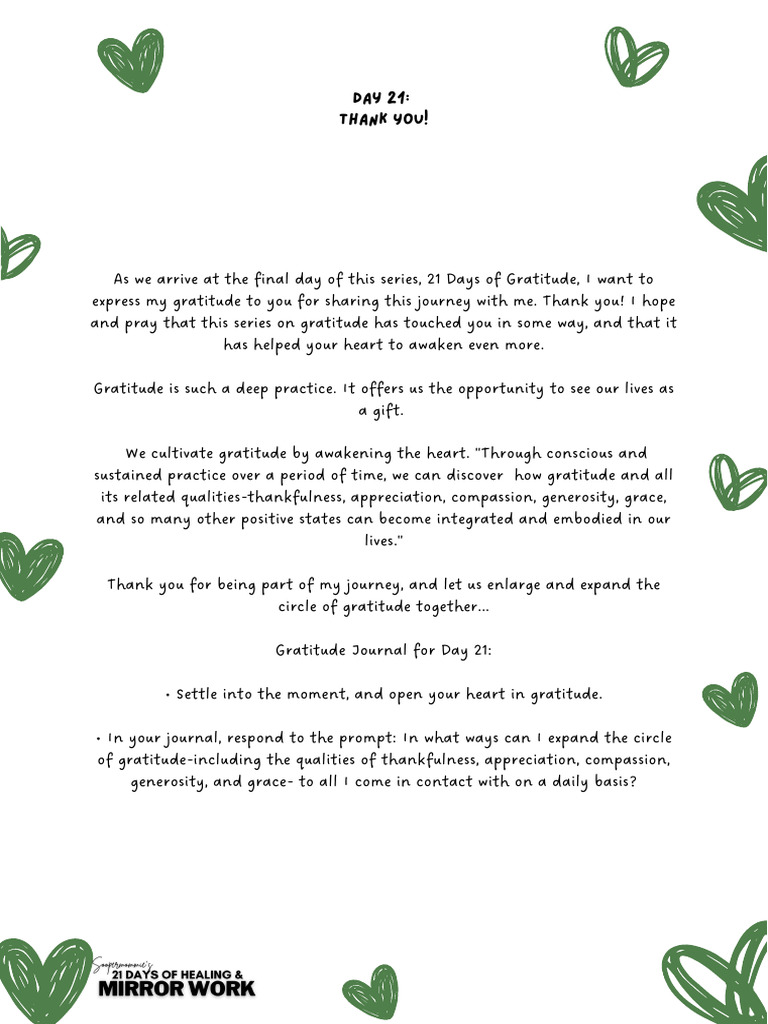 Gratitude Day21 | PDF