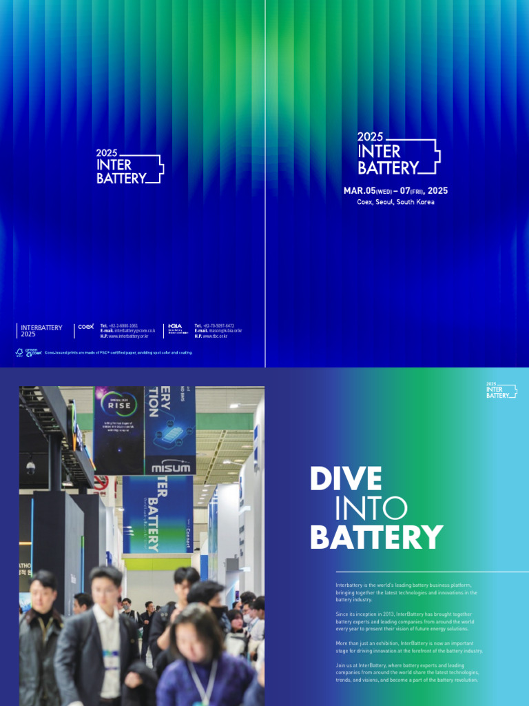 InterBattery 2025 Brochure - ENG | PDF | Lithium Ion Battery | Electrochemistry