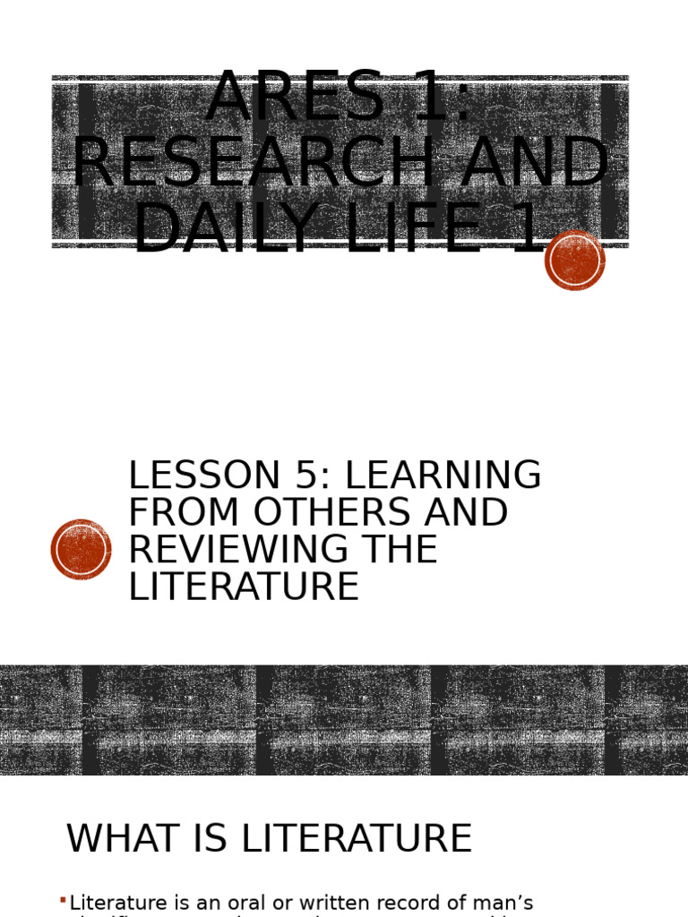 ARES 1 Chapter 5 | PDF | Knowledge | Books