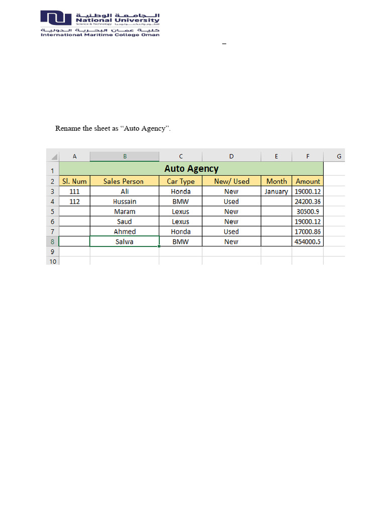 Exercise - Getting Started With Excel Essentials | PDF