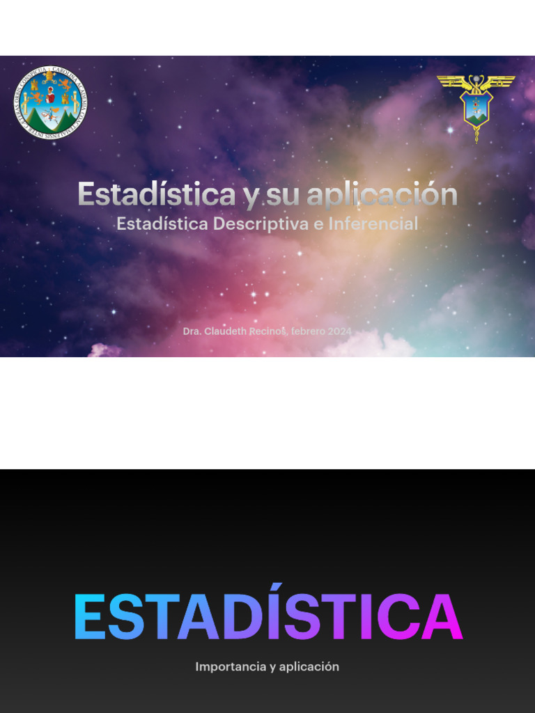 Tema 2. EstadiÌ Stica y Aplicacioì N 2024 PDF | PDF | Estadísticas ...