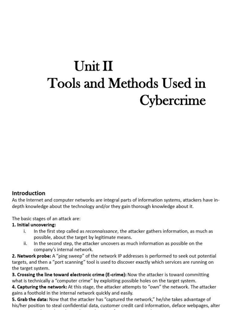 Unit II - Cyber Security (PE732IT) | PDF | Proxy Server | Cybercrime