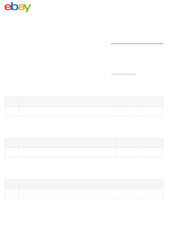 Detalles Del Pedido - Ebay | PDF