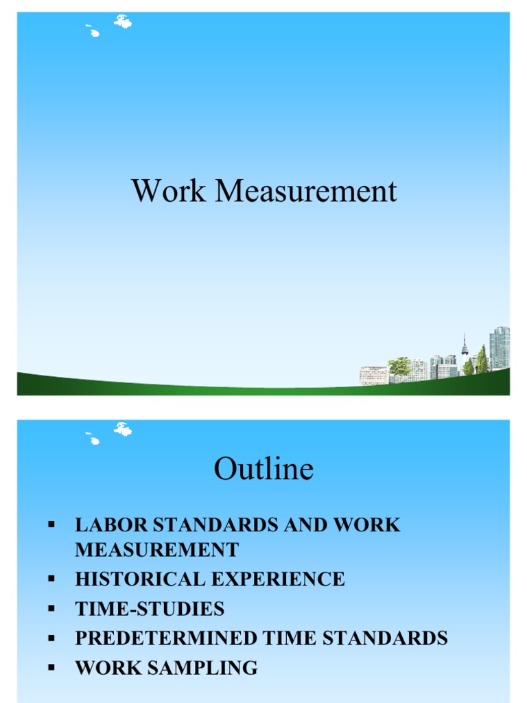 Work Measurement Ppt At Bec Doms Pdf Sample Size Determination Time