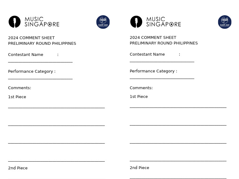 2024 Philippines Preliminary Comment Sheet | PDF