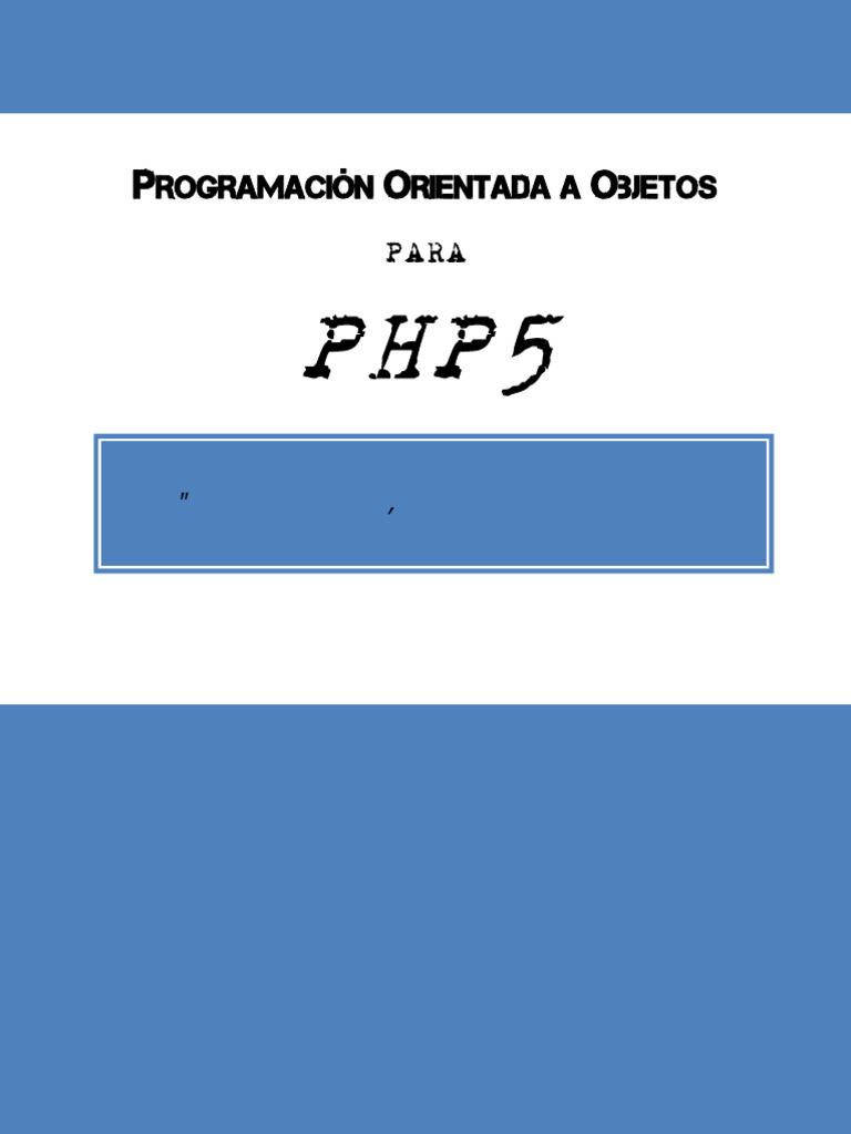 PHP Orientado A objetos-BASICO | PDF | Objeto (informática) | Lenguaje de modelado unificado