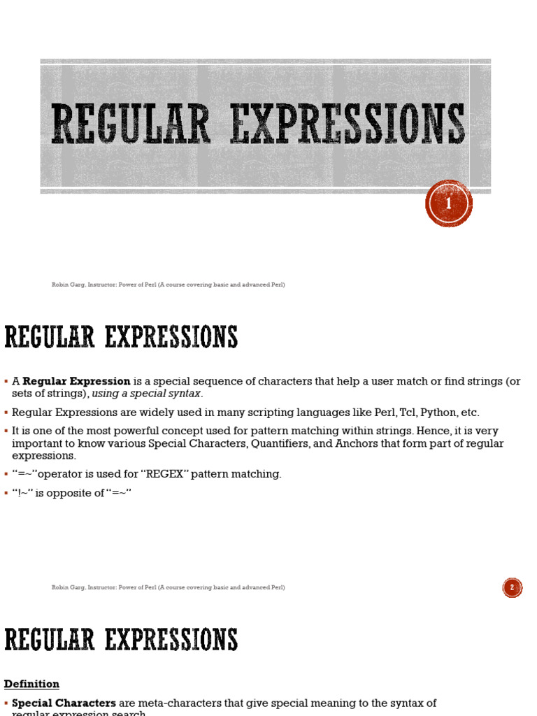 5 +Regular+Expressions | PDF | Regular Expression | String (Computer Science)