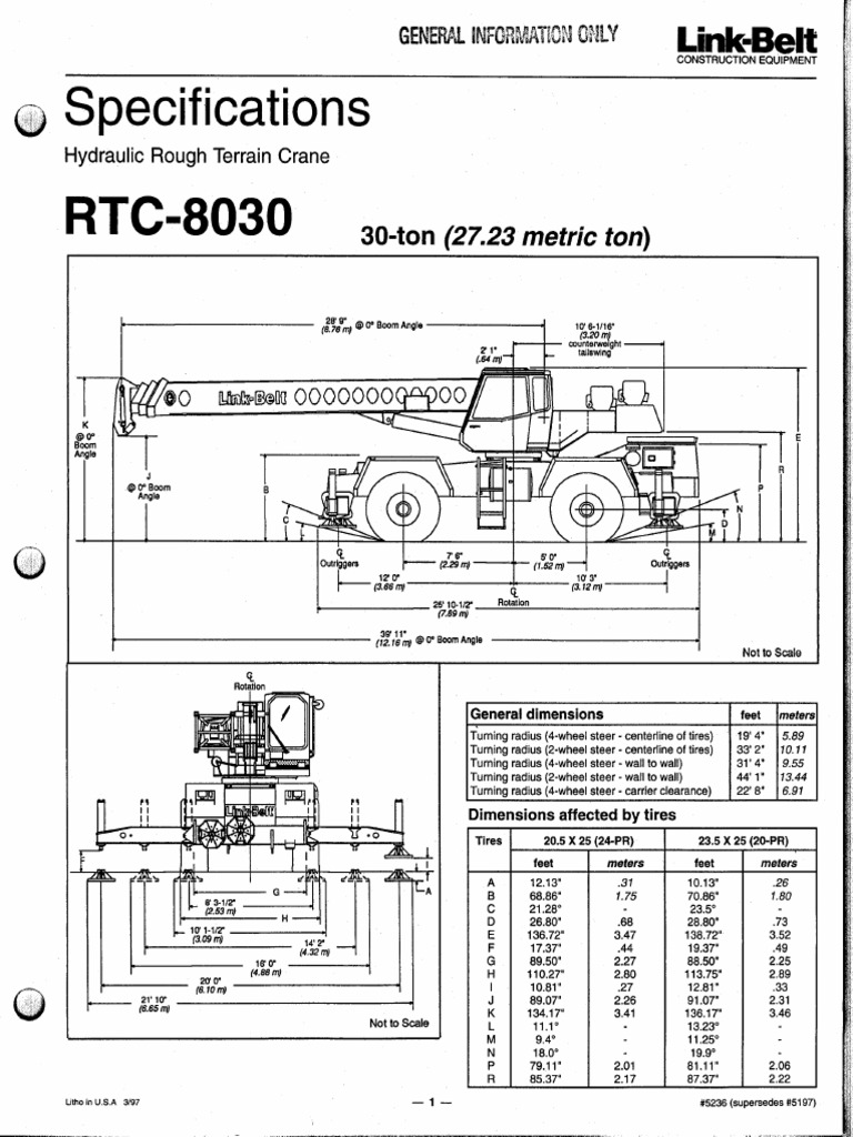 Link Belt - RTC 8030-2 | PDF