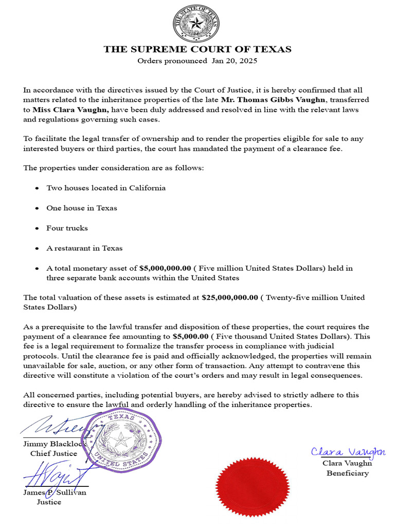 76353700 court order | PDF