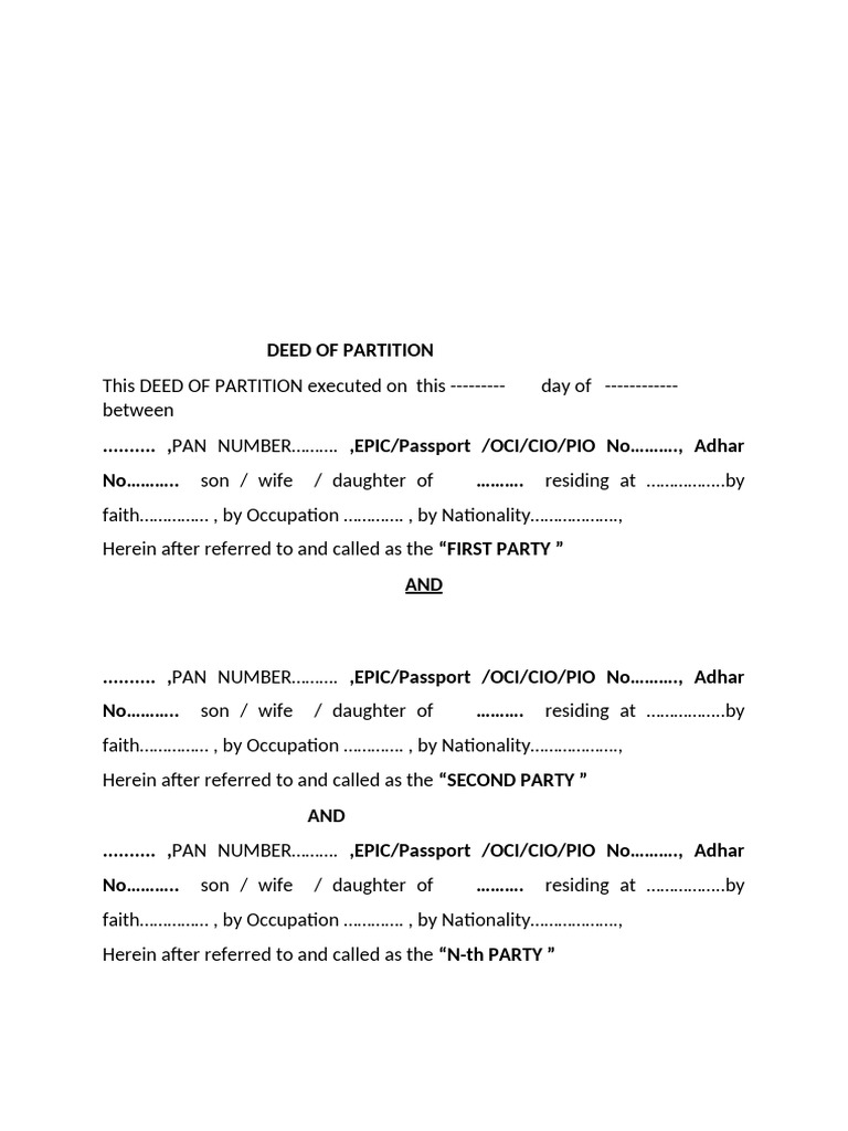 Partition | PDF | Private Law | Common Law