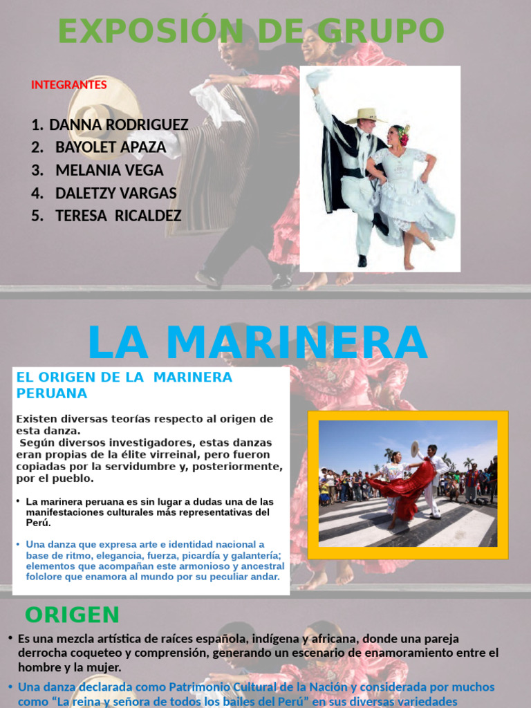 Danza Marinera | PDF | Bailes
