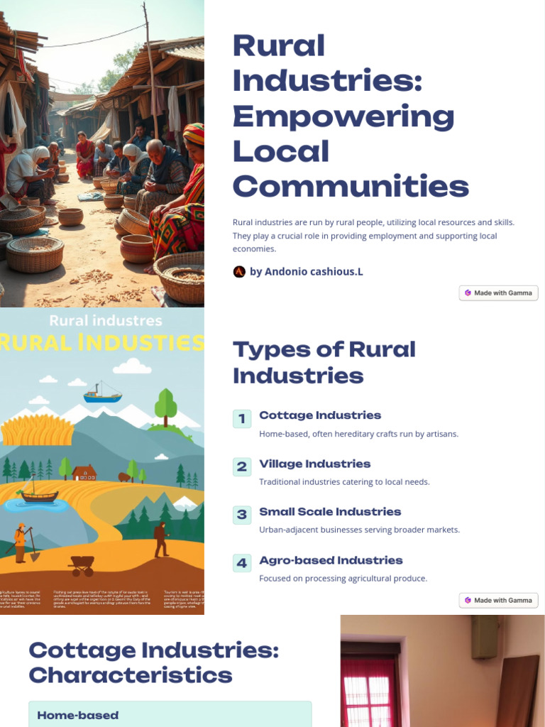 Overview of Rural Industries Types | PDF | Basket Weaving | Agriculture