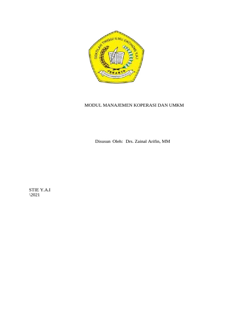 Modul Manajemen Koperasi Dan Umkm | PDF