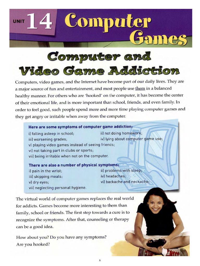 14 - COMPUTER GAMES - English-Discussion-2.for Teens Adults - STUDENT | PDF