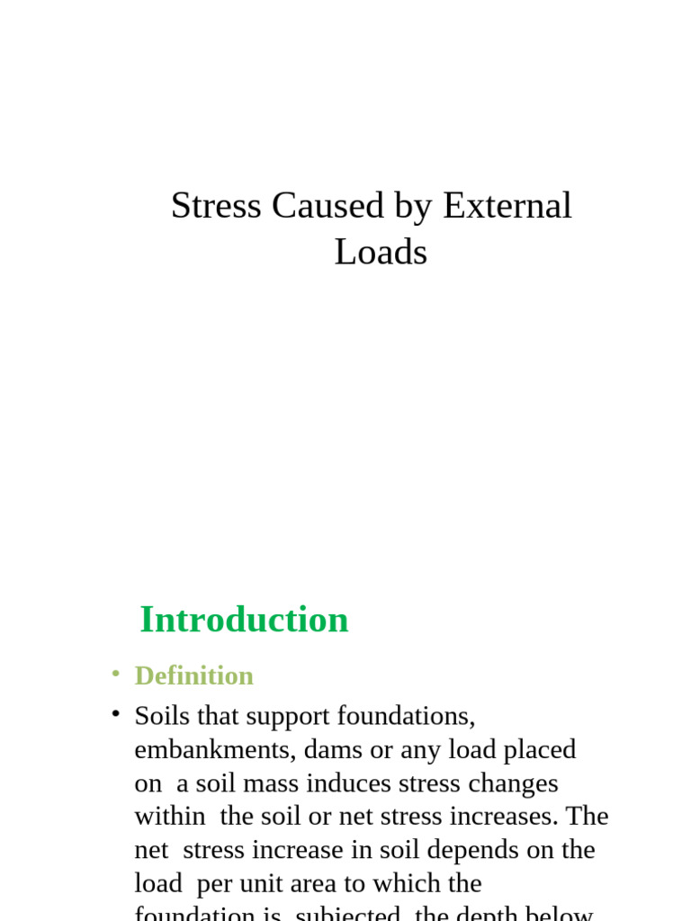 Lecture 36-38 Stress Caused by External Loads | PDF | Contour Line ...
