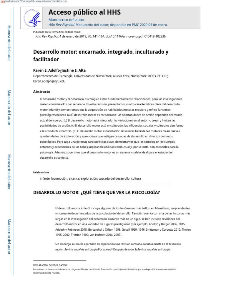 5.1(Trad.) Adolph y Hoch - Motor Development Embodied, Embedded ...
