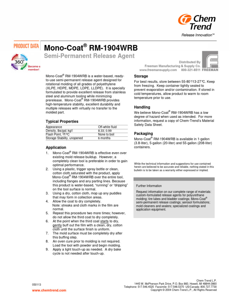 Mono-Coat1904WRB | PDF | Materials | Industrial Processes